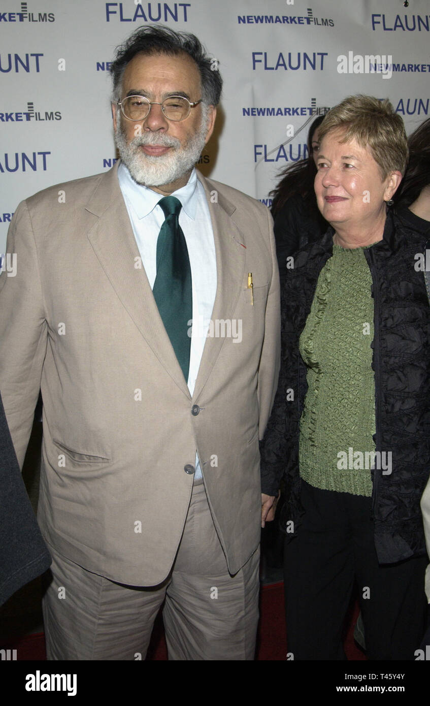 LOS ANGELES, CA. March 17, 2003: Director FRANCIS FORD COPPOLA & wife ...