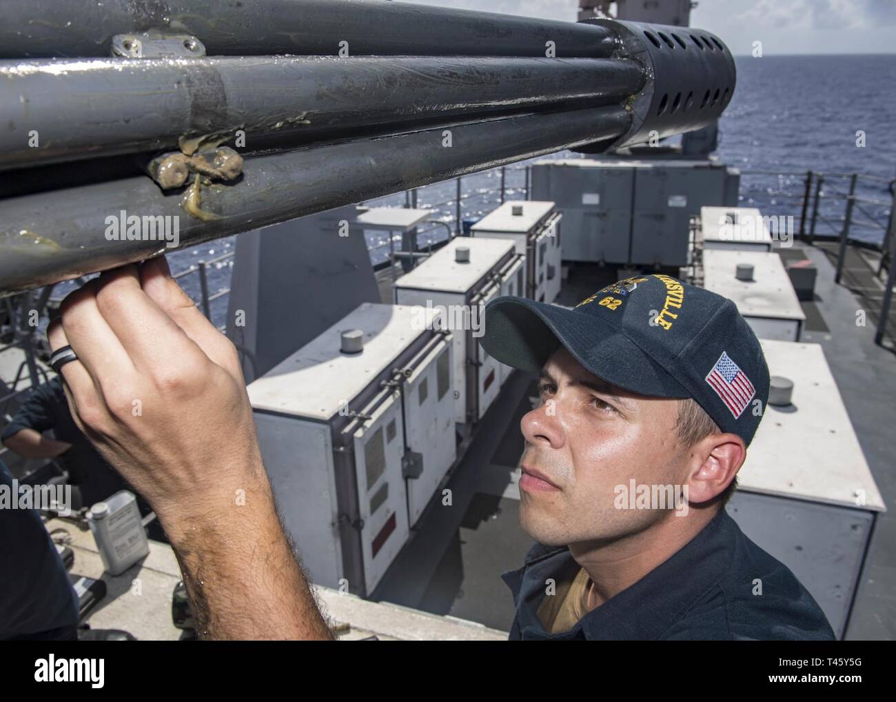 PHILIPPINE SEA (March 11, 2018) Fire Controlman 3rd Class Joshua ...