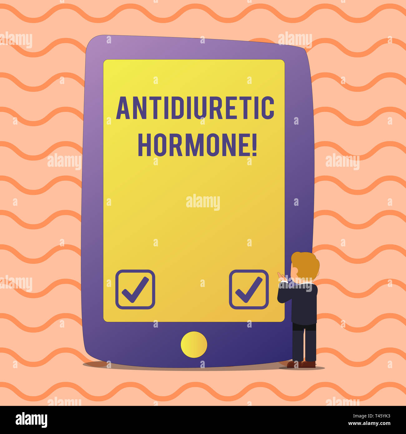 Conceptual hand writing showing Antidiuretic Hormone. Concept meaning ...