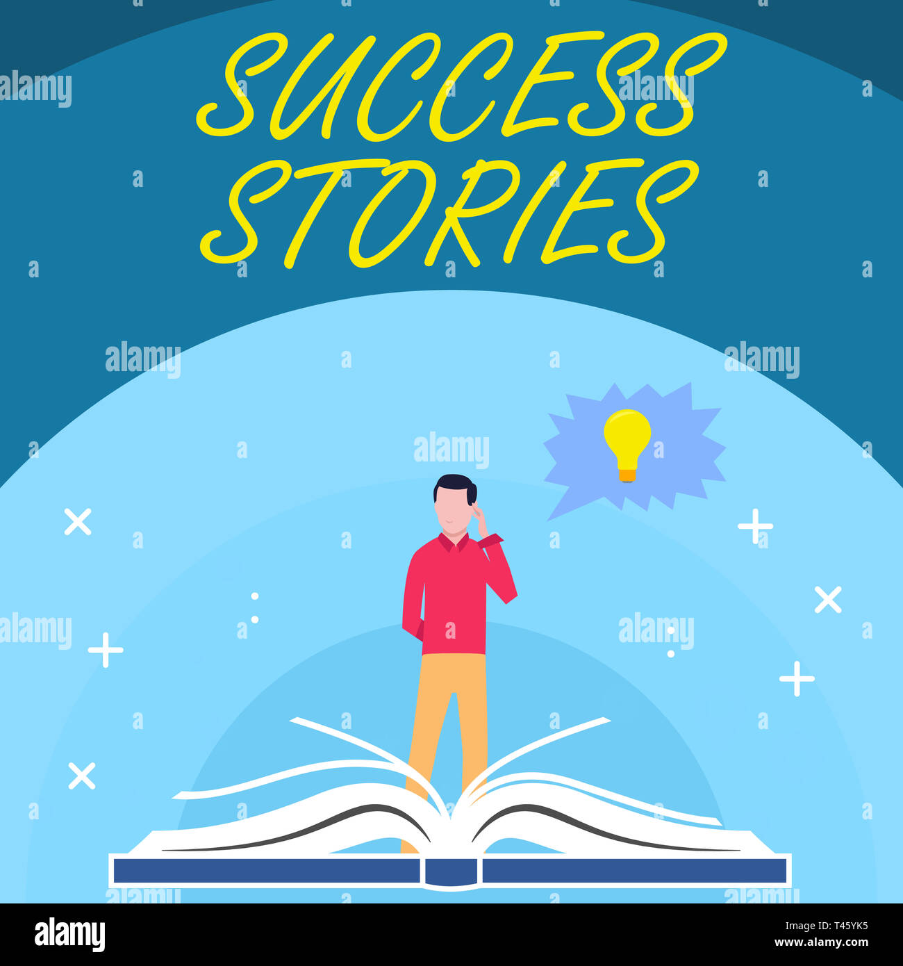 Handwriting text Success Stories. Conceptual photo story demonstrating ...