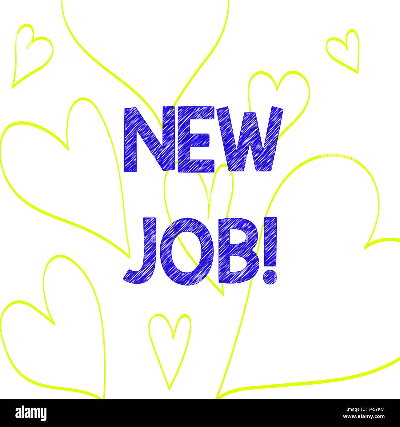 Text sign showing New Job. Business photo text recently having paid ...