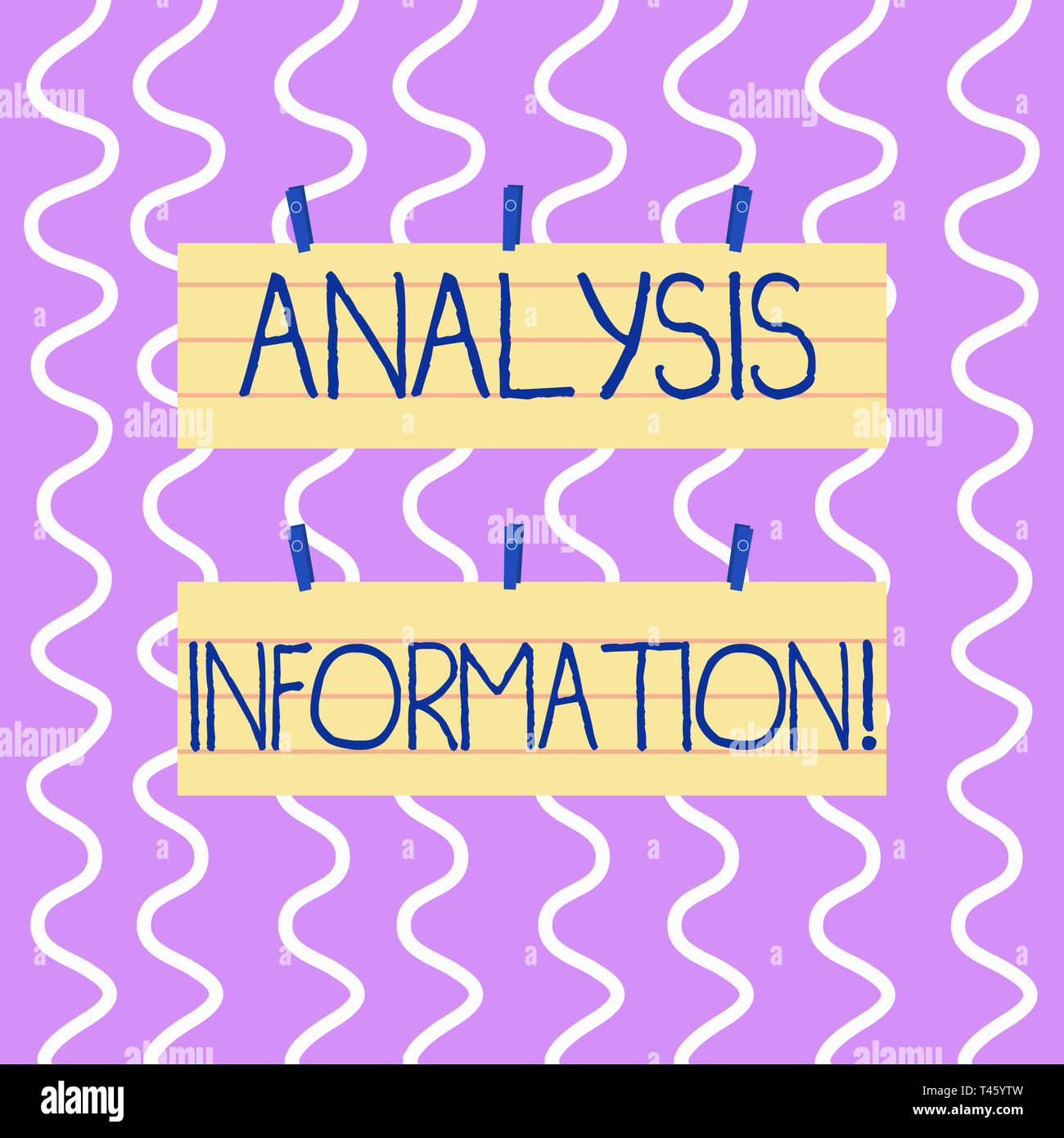 Conceptual hand writing showing Analysis Information. Concept meaning A ...