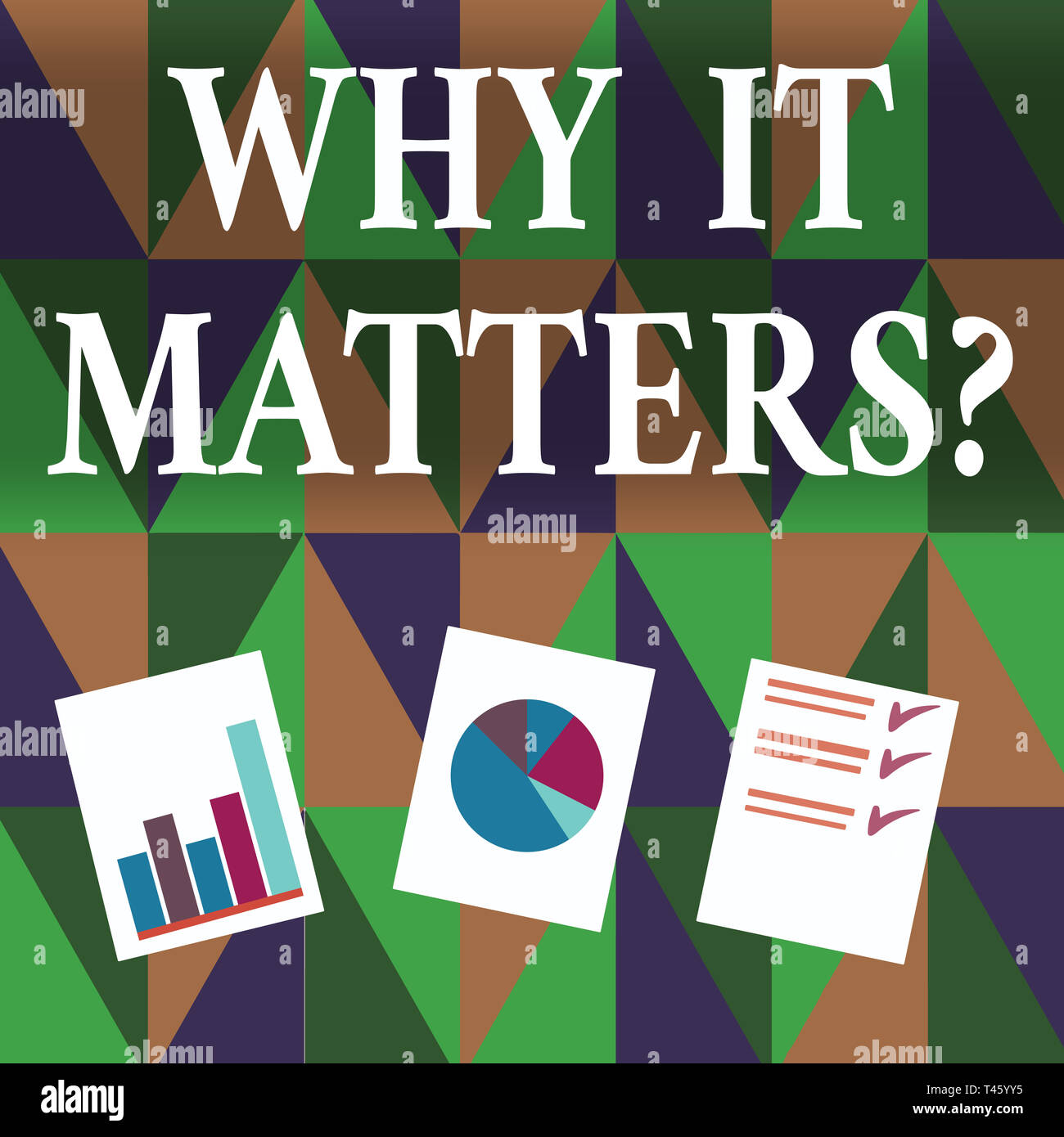 Handwriting text writing Why It Matters Question. Conceptual photo most ...