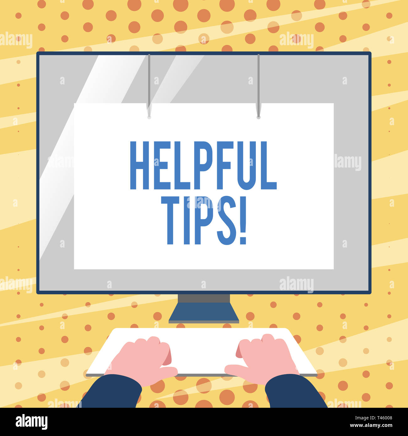 Conceptual hand writing showing Helpful Tips. Concept meaning advices ...