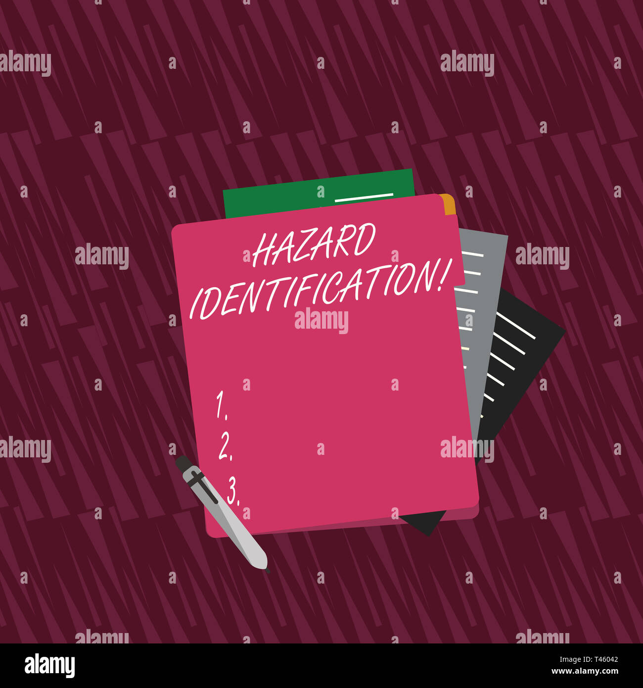 Text sign showing Hazard Identification. Business photo text process ...