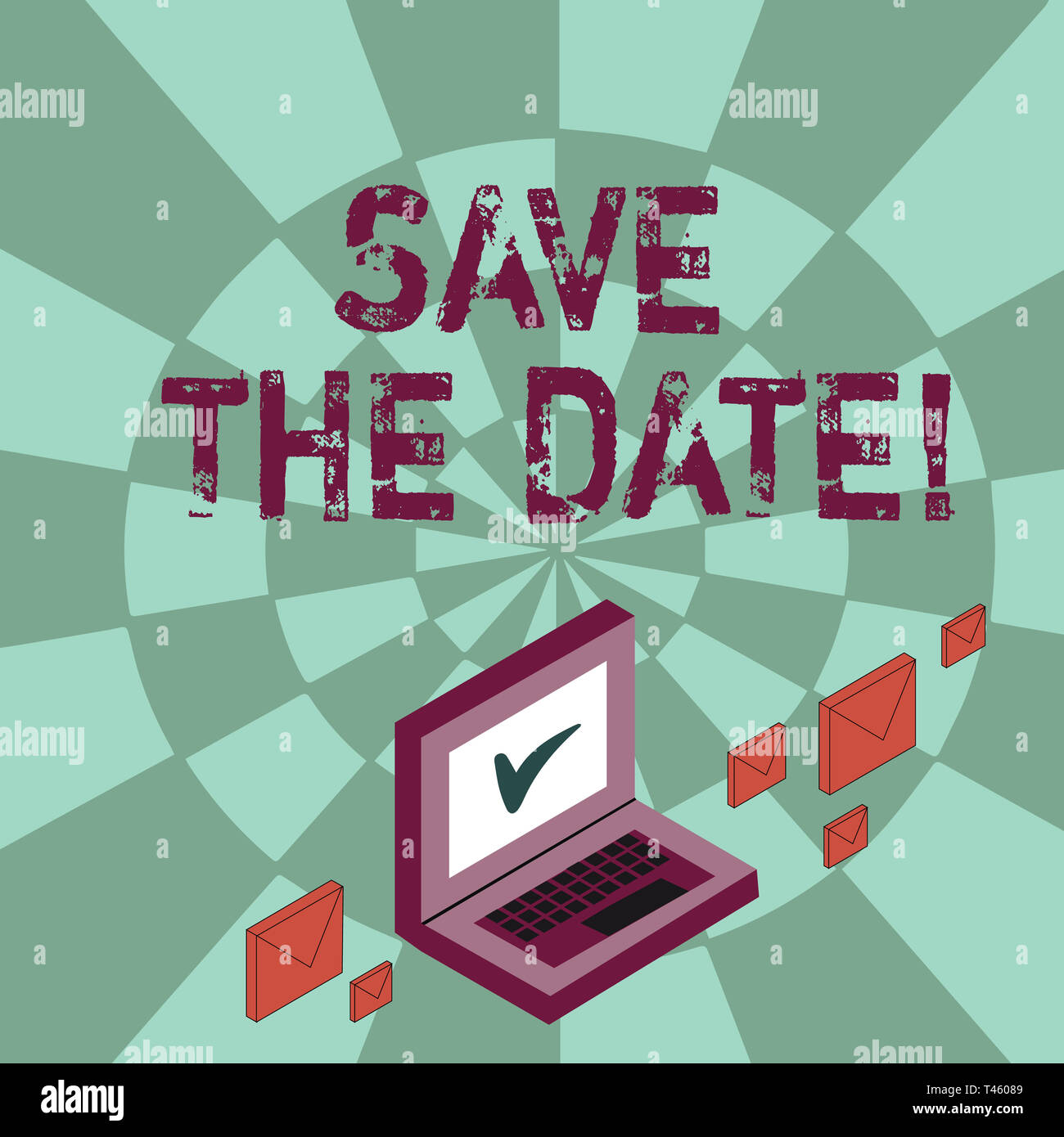 Writing note showing Save The Date. Business concept for remember not schedule anything else on ...