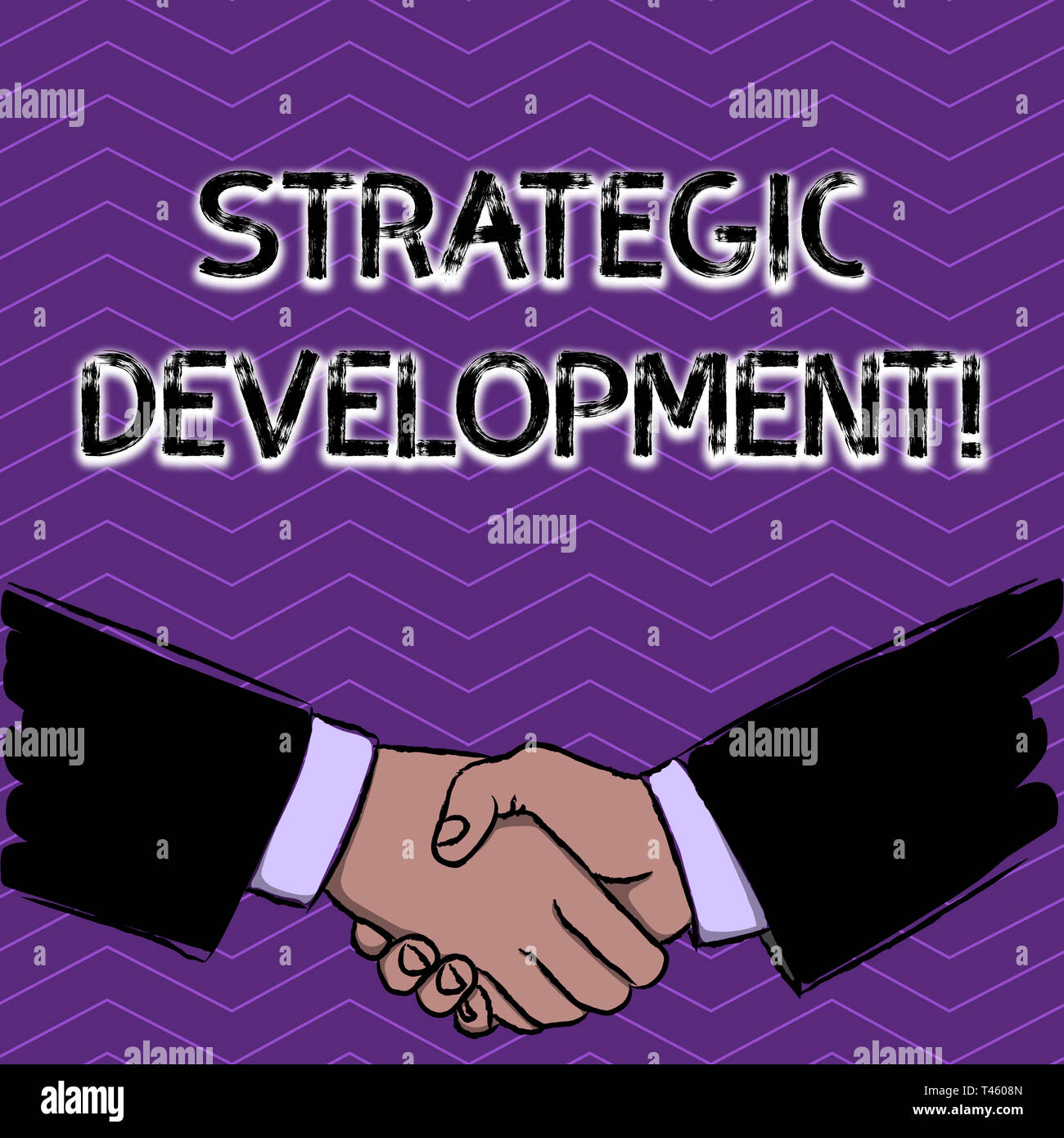Conceptual hand writing showing Strategic Partnership. Concept meaning ...