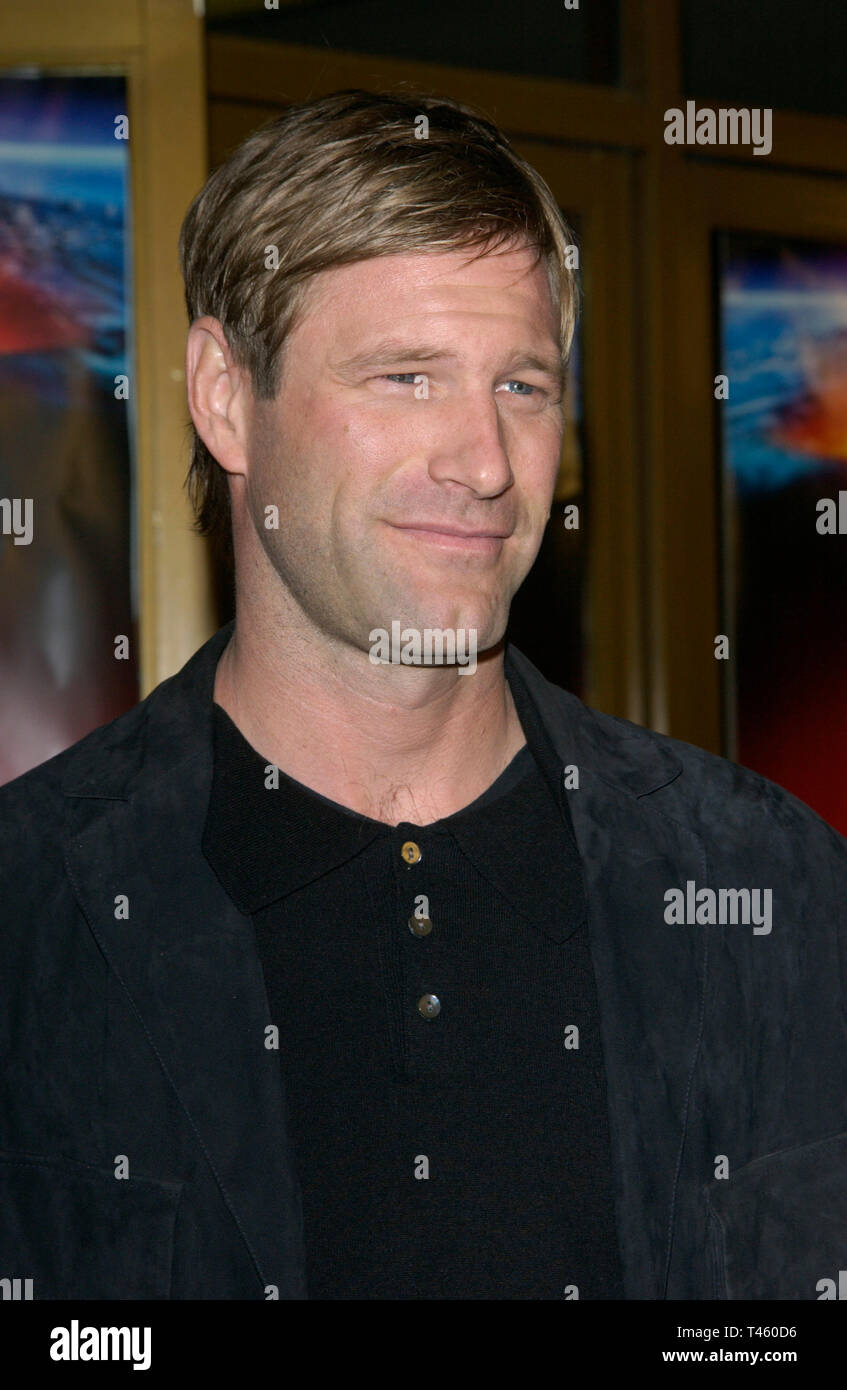 LOS ANGELES, CA. March 25, 2003: Actor AARON ECKHART at the world ...