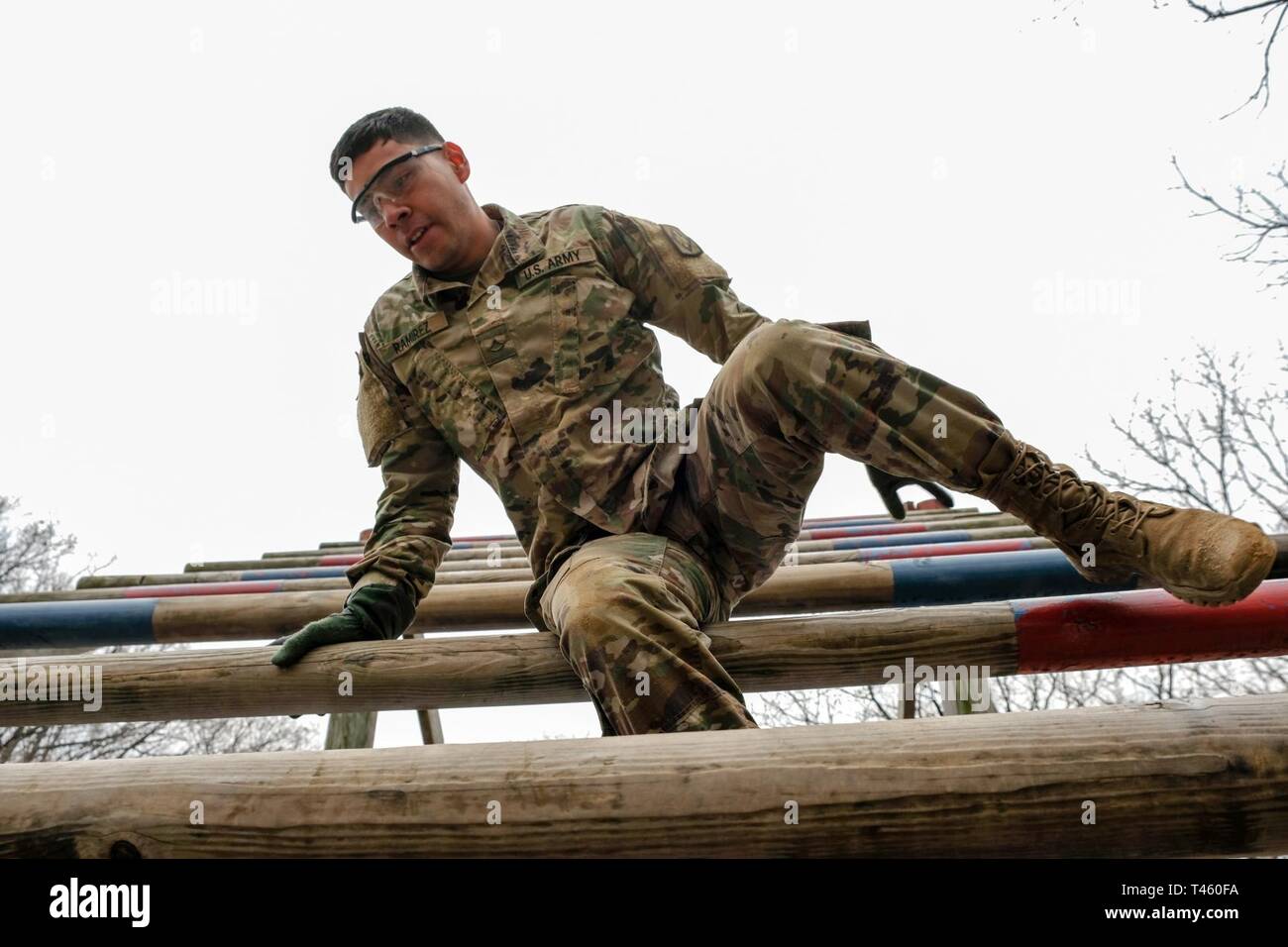 Pfc. Gilberto Ramirez, fire control specialist, Battery B., assigned to ...