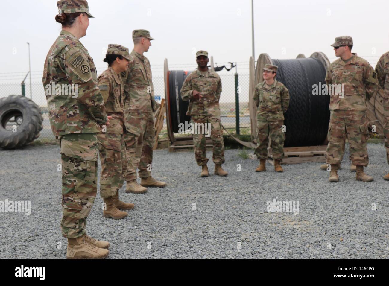 U.S. Army Lt. Col. Jo Gardner, commander of the 54th Signal Battalion ...