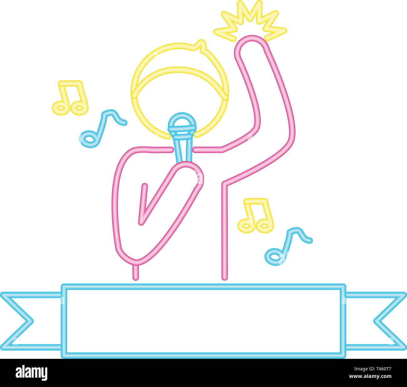 singer microphone karaoke neon Stock Vector Image & Art - Alamy