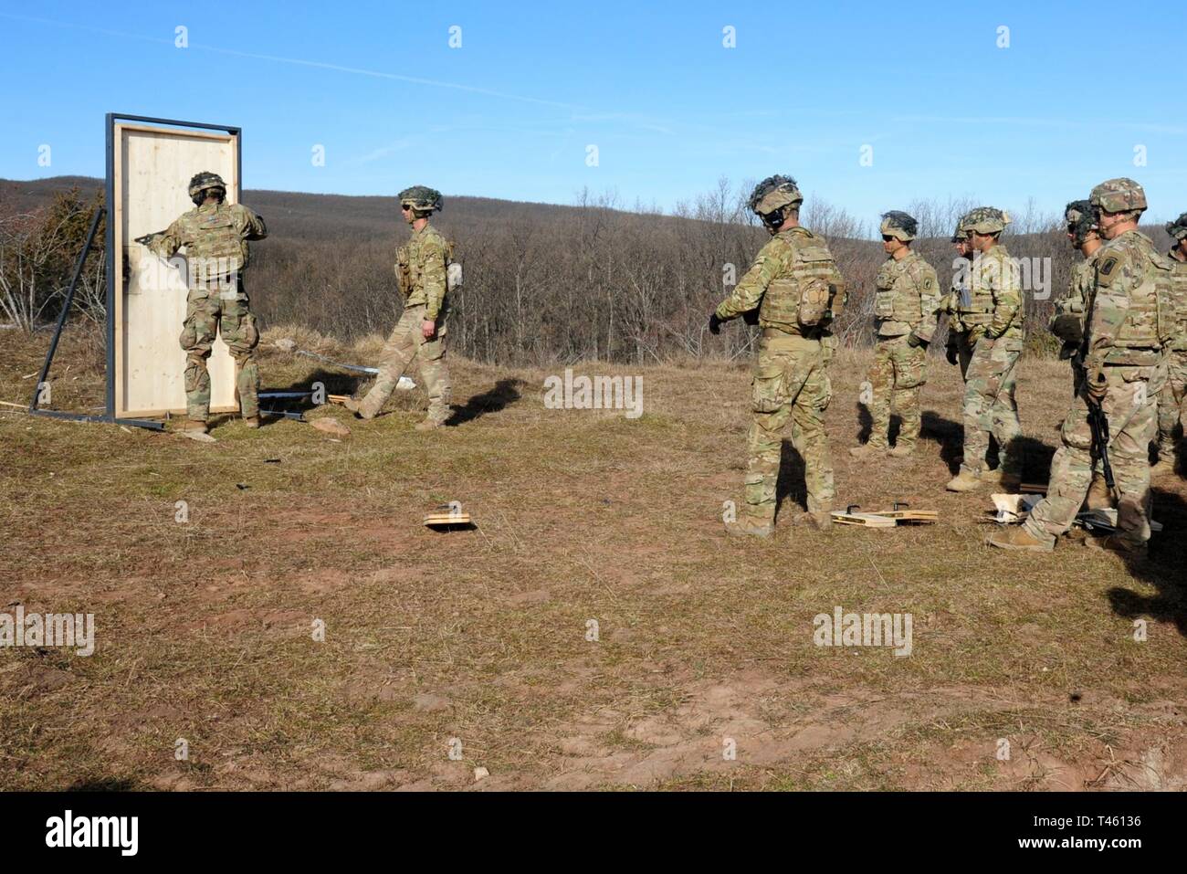 A U.S Army Paratrooper assigned to 1st Battalion, 503rd Infantry ...