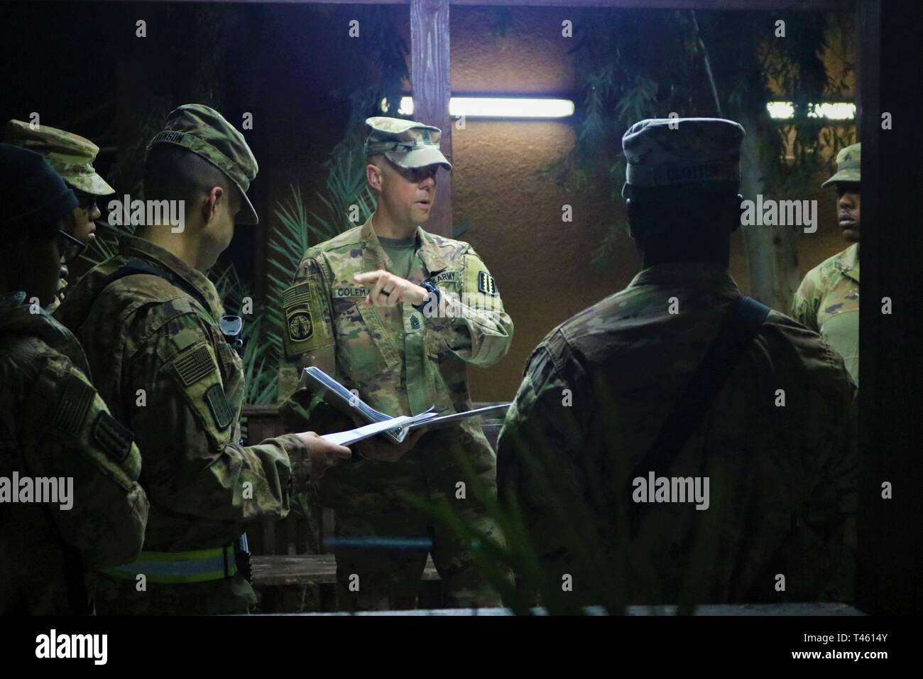 Command Sgt. Maj. Brian Coleman, 529th Support Battalion, senior ...