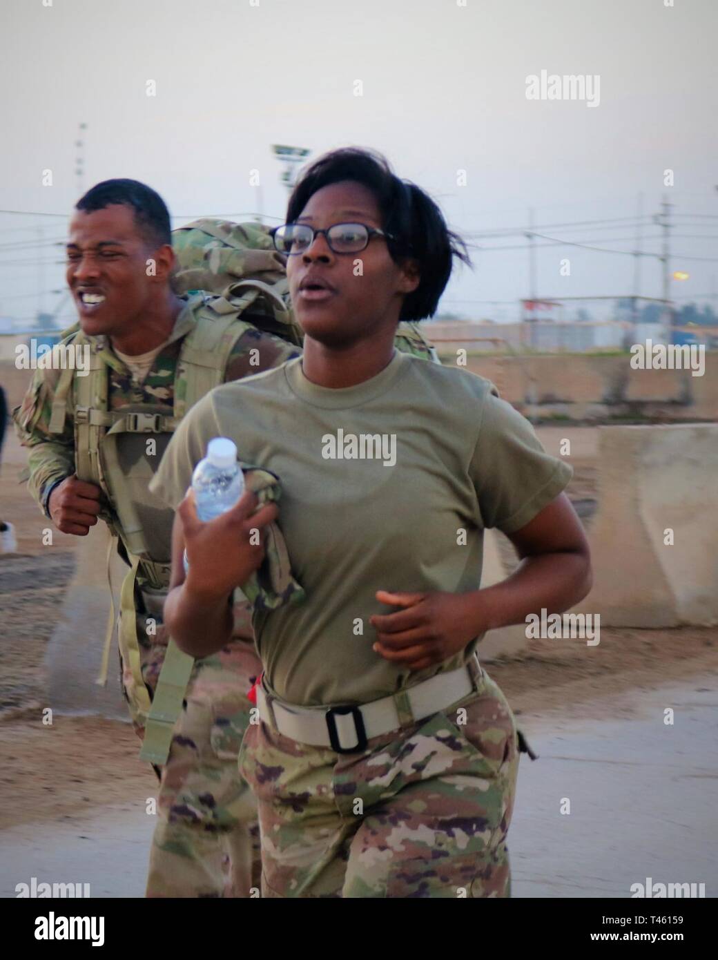 Spc. Asia Jones, 529th Support Battalion combat lifesaver, runs ...