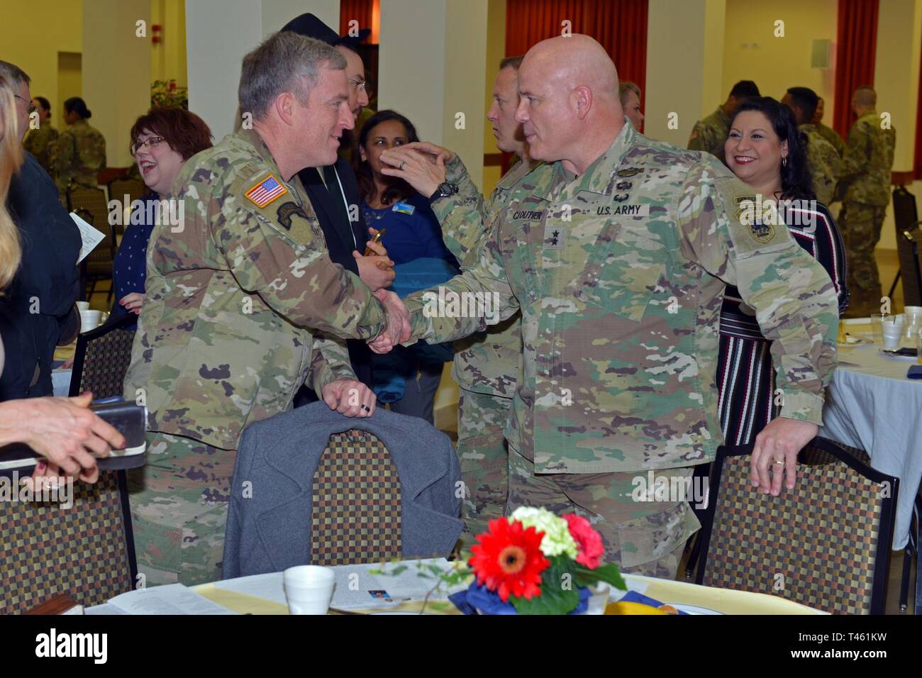 Maj. Gen. Roger L. Cloutier, Commander of U.S. Army Africa (right), and ...