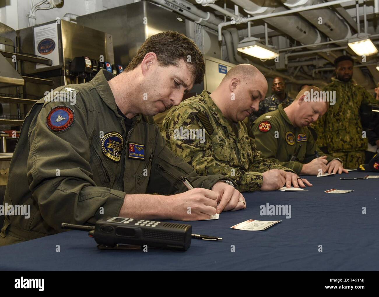 NORFOLK, Va. (Feb. 28, 2019) USS Harry S. Truman (CVN 75) Commanding Officer, Capt. Nicholas ...