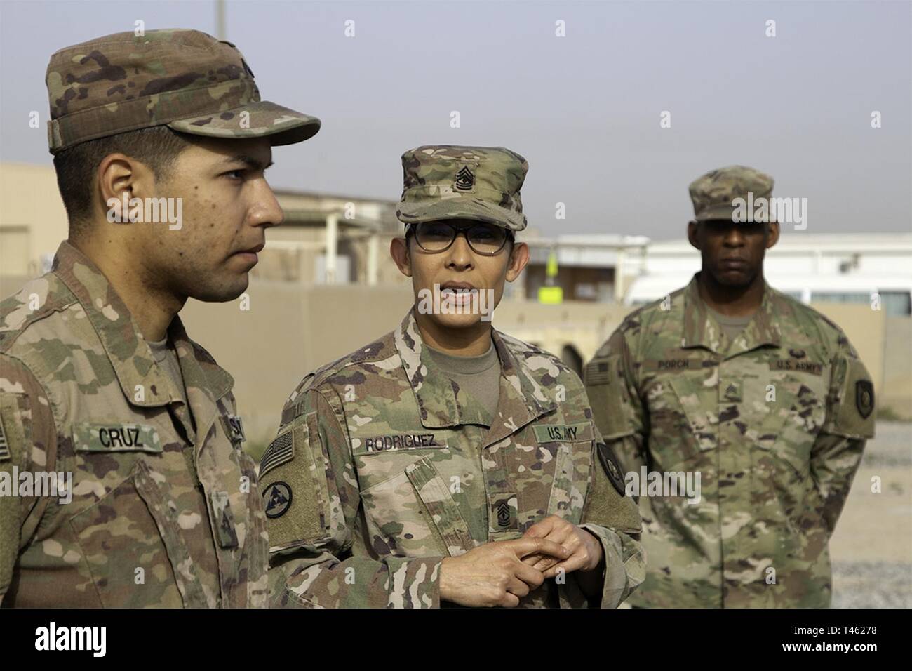 1st Sgt. Jacqueline Rodriquez with the Headquarters and Headquarters ...