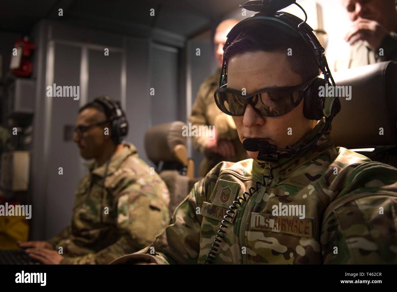 Master Sgt. Devin Kay, 344th Air Refueling Squadron instructor boom ...