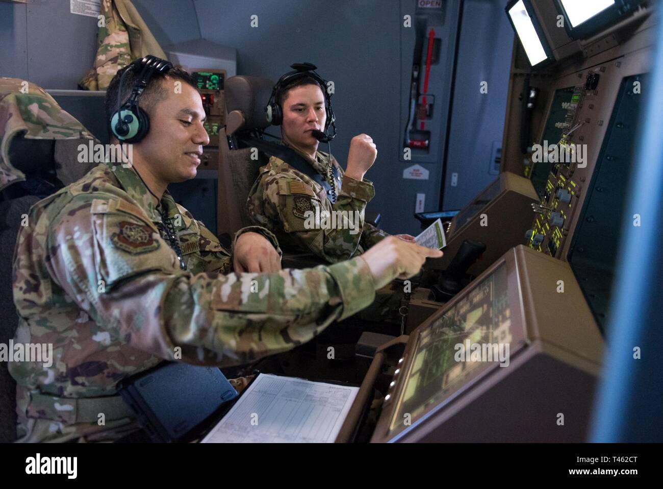 Master Sgt. Edward Soto, 344th Air Refueling Squadron boom operator ...
