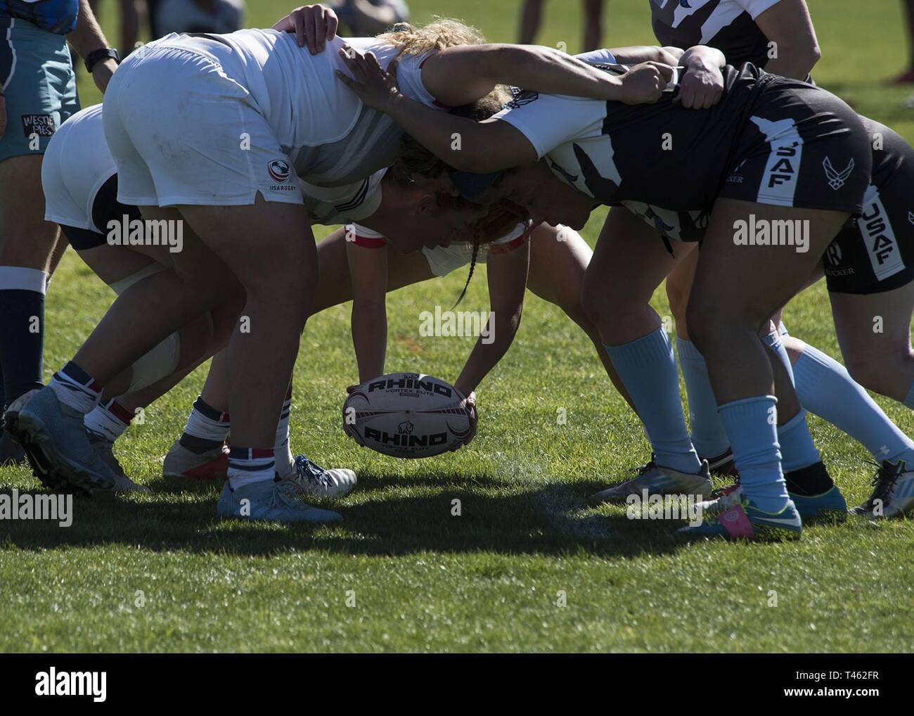 The U.S. Air Force women’s rugby team two played against the U.S ...