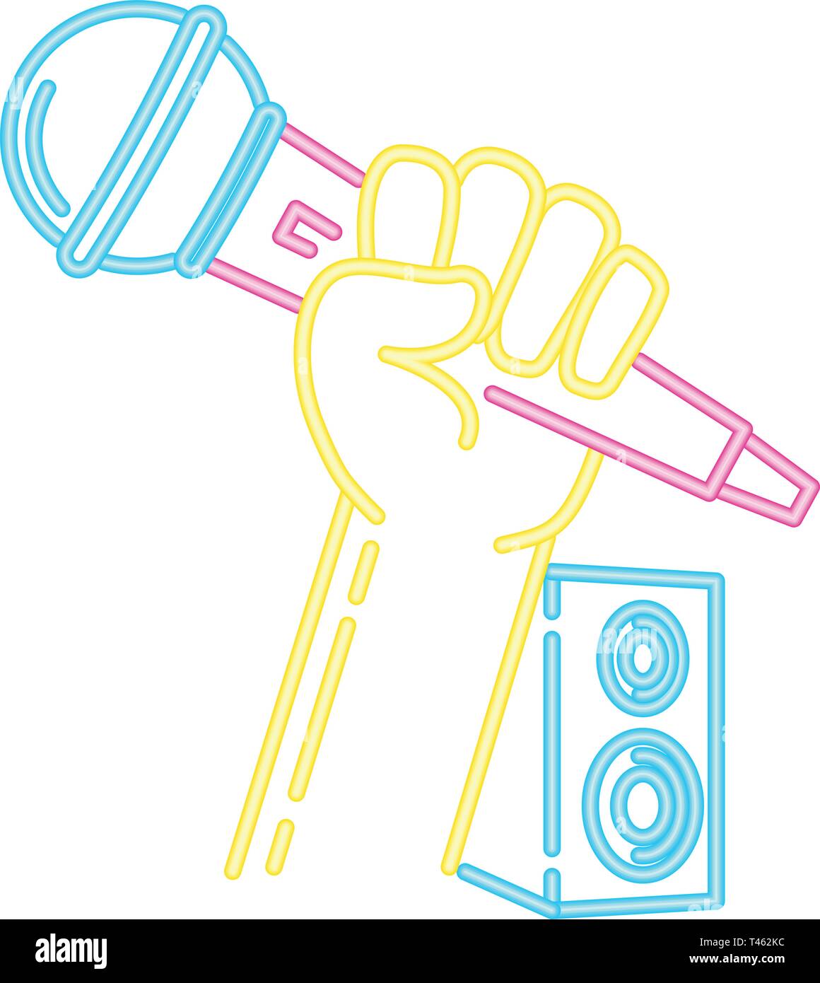 microphone and speakers Stock Vector Image & Art - Alamy