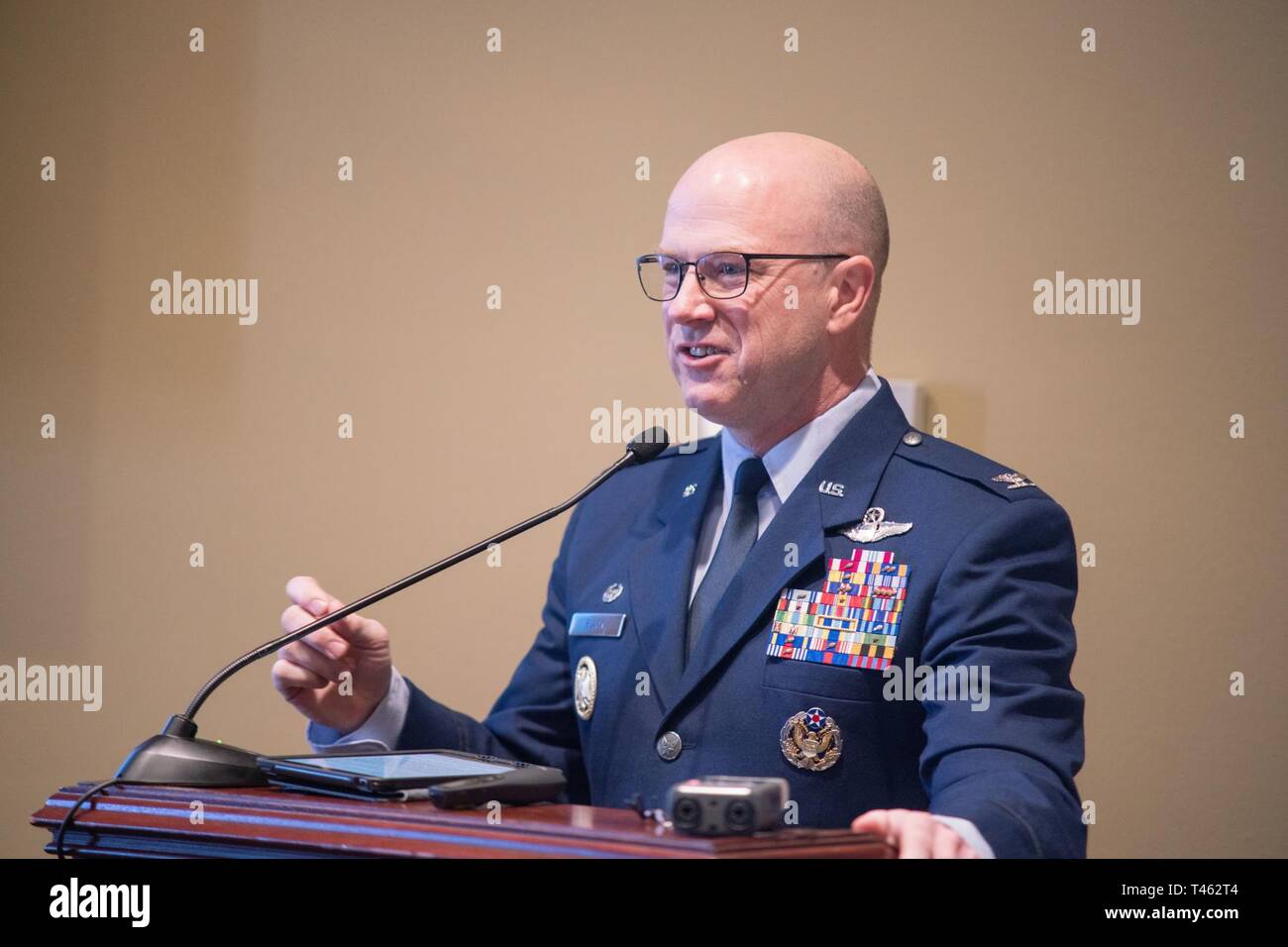 U.S. Air Force Col. Ed Black, commander of the 139th Airlift Wing ...