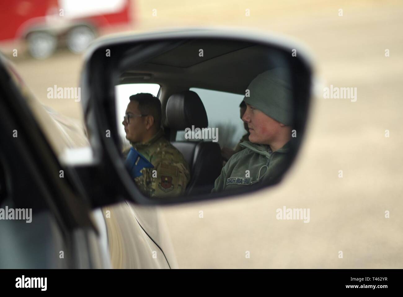 Members from the 17th Security Forces Squadron prepare to complete a ...
