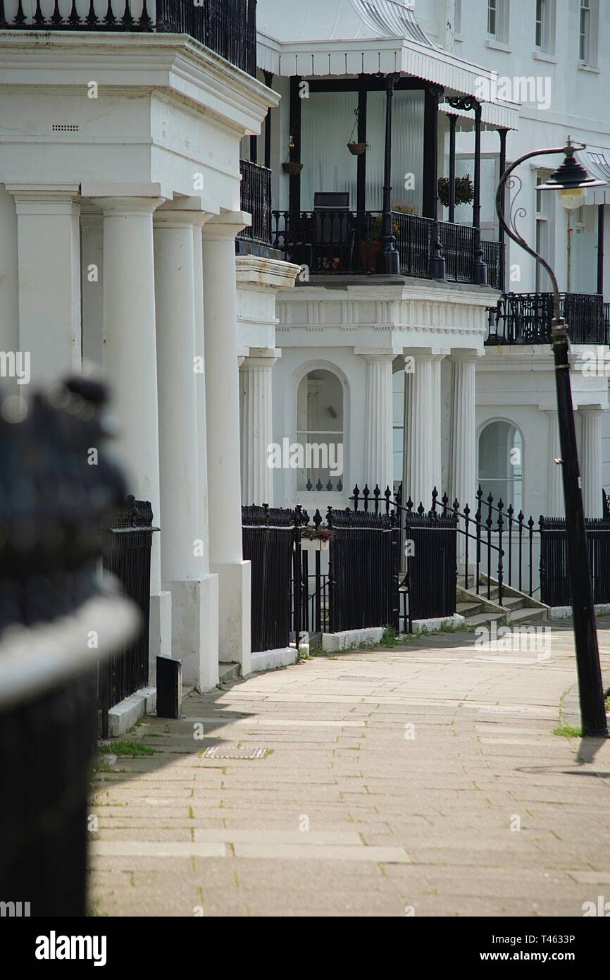 Regency houses Brighton England UK Stock Photo - Alamy