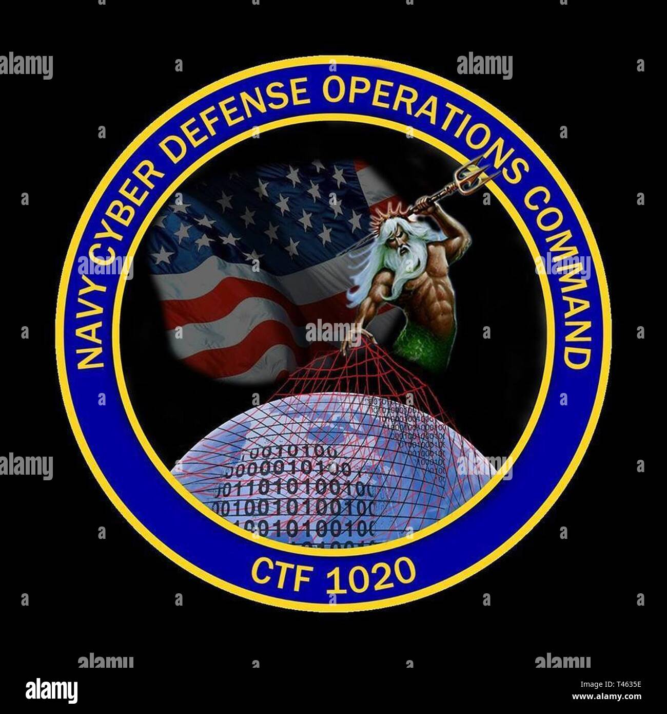 Navy Cyber Defense Operations Command - CTF 1020 Crest Stock Photo - Alamy