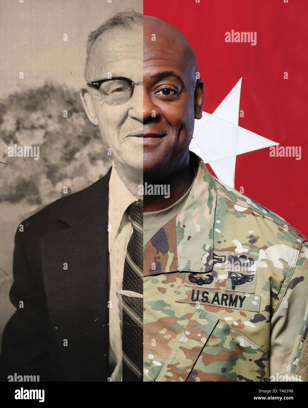 Artwork showing Brig. Gen. Milford H. "Beags" Beagle Jr., Fort Jackson ...