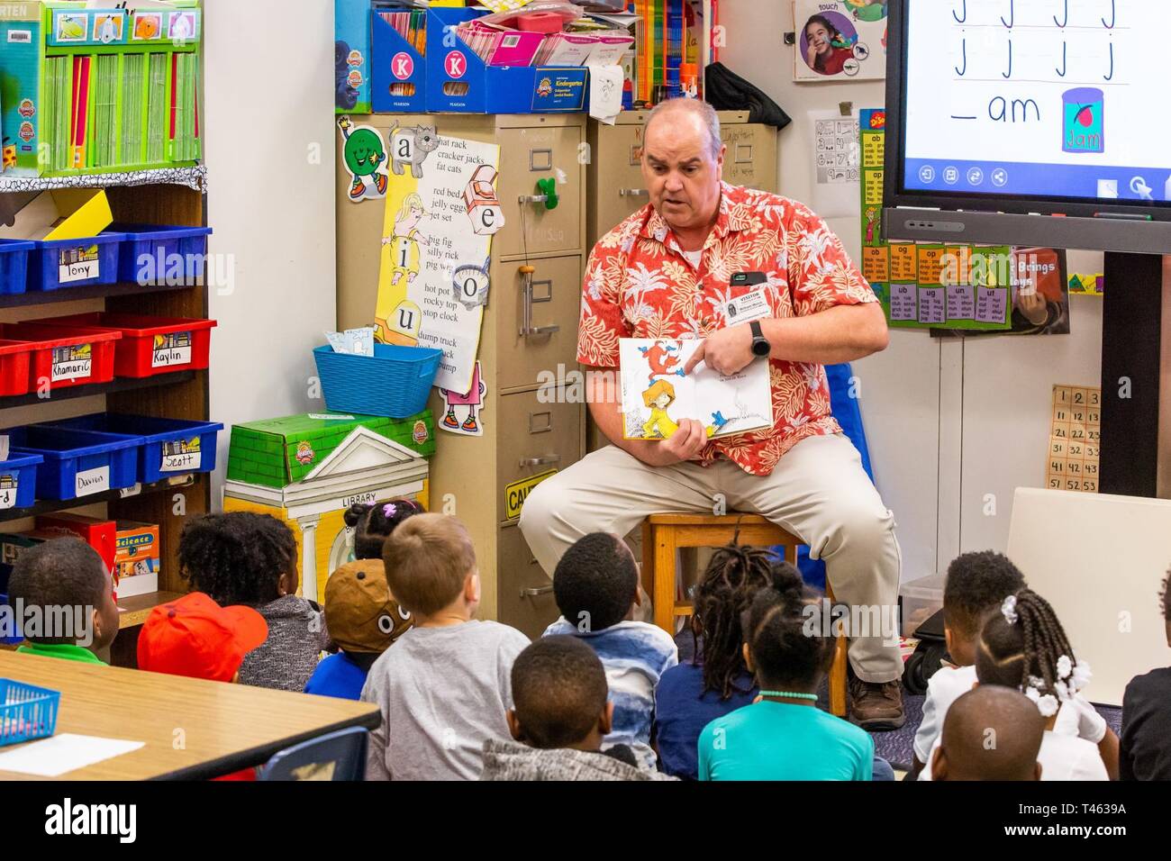 Lean Six Sigma Black Belt William Welch reads to students at James ...