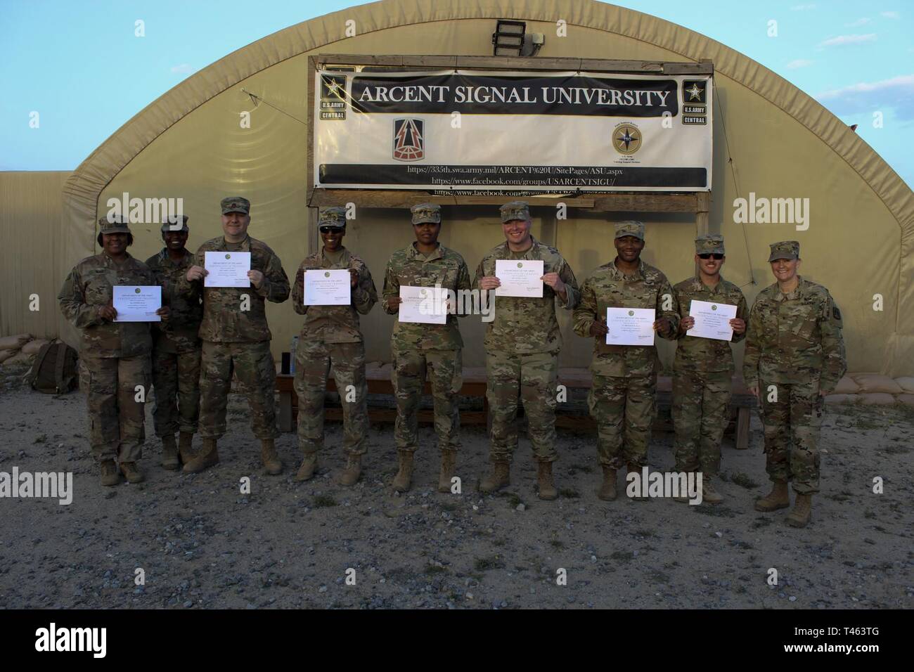 U.S. Army Soldiers assigned to the 335th Signal Command (Theater ...