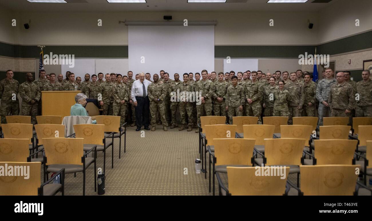 The 15th Air Support Operations Squadron poses for a photo with World ...