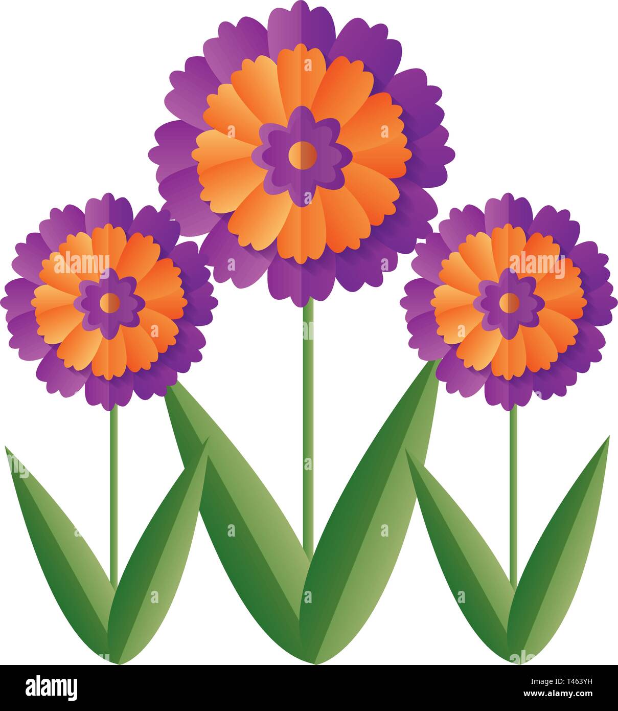 flowers stem leaves Stock Vector Image & Art - Alamy