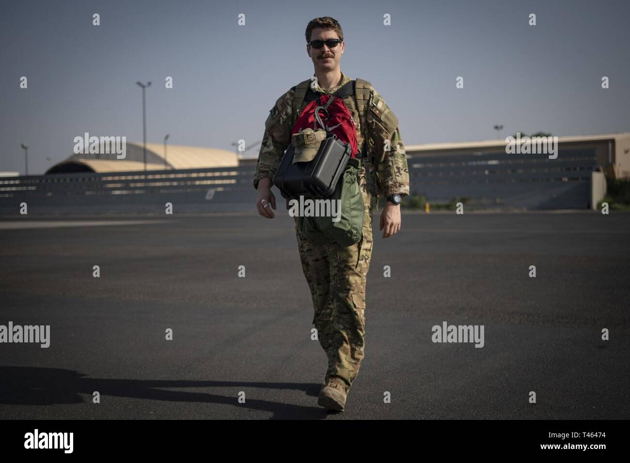 U.S. Air Force Capt. Andrew Theiss, a pilot assigned to the 75th ...