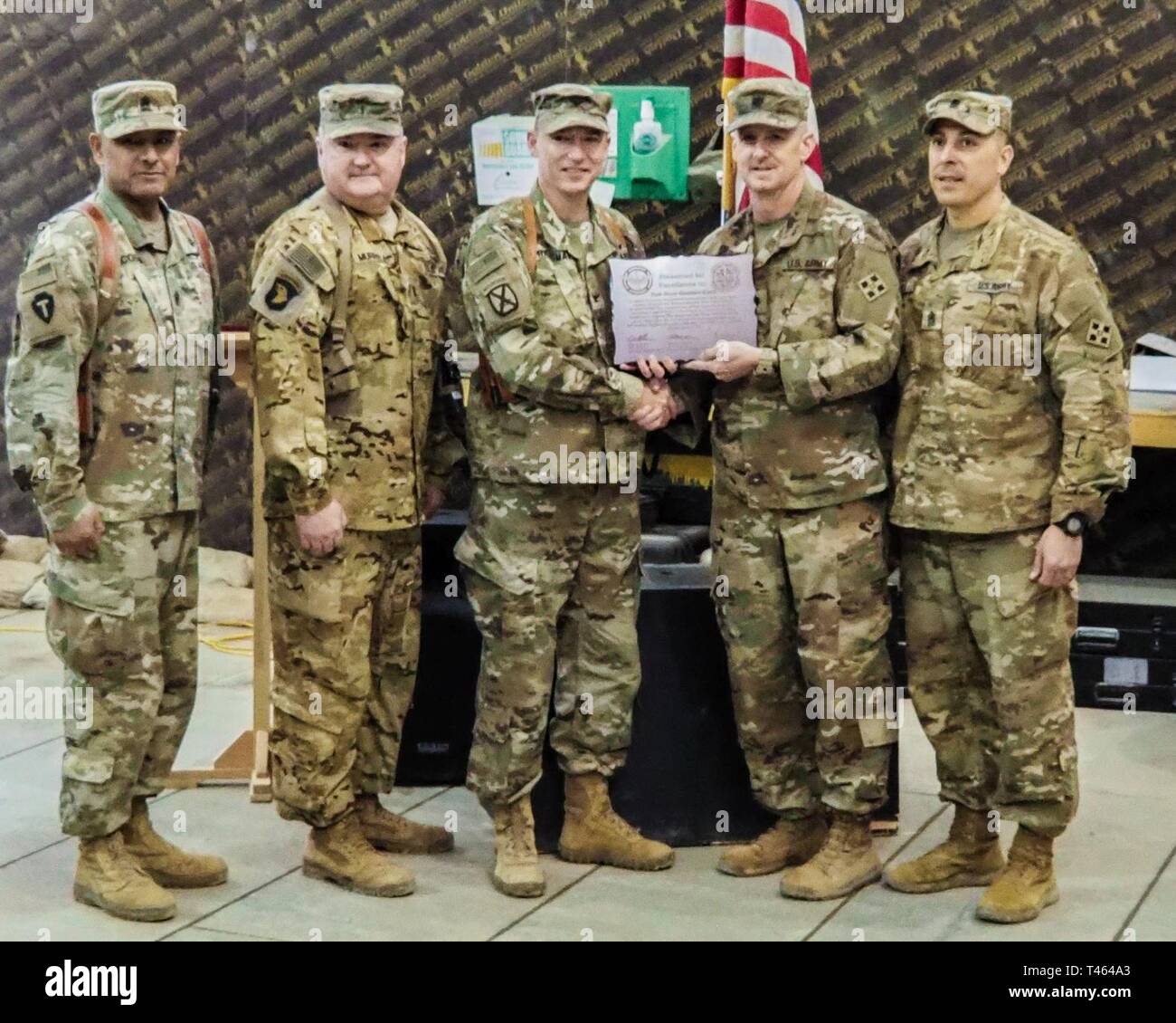 SOUTHWEST ASIA – U.S. Army Col. Charles Hausman, center left, 35th ...
