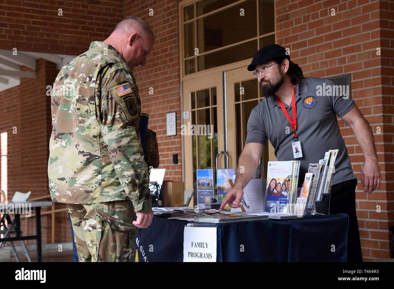 Sgt. Maj. Scott Flint, Command Sgt. Maj. of the Arizona National Guard ...