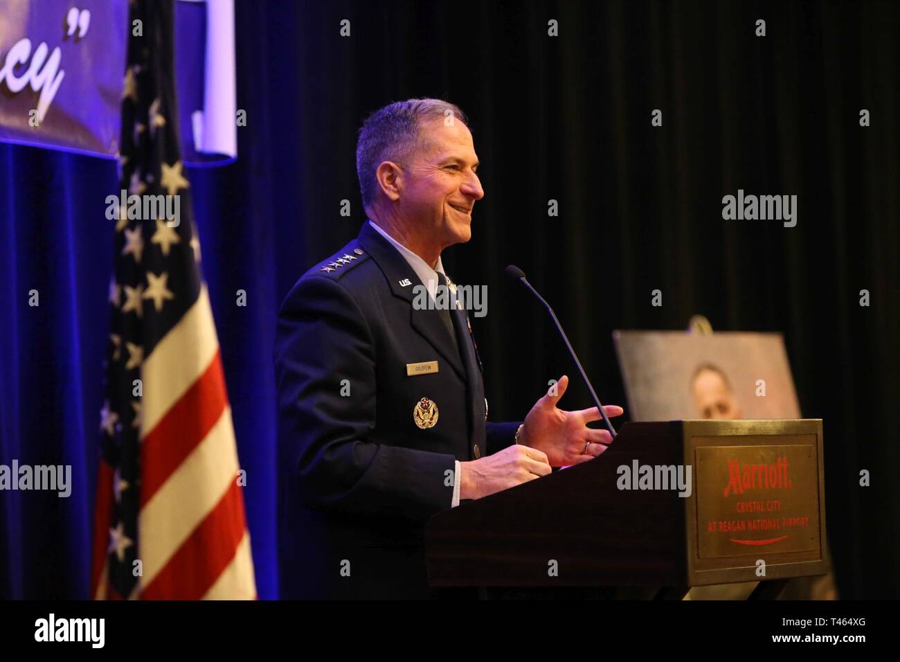 Gen. David Goldfein, Chief of Staff of the U.S. Air Force, delivers a ...