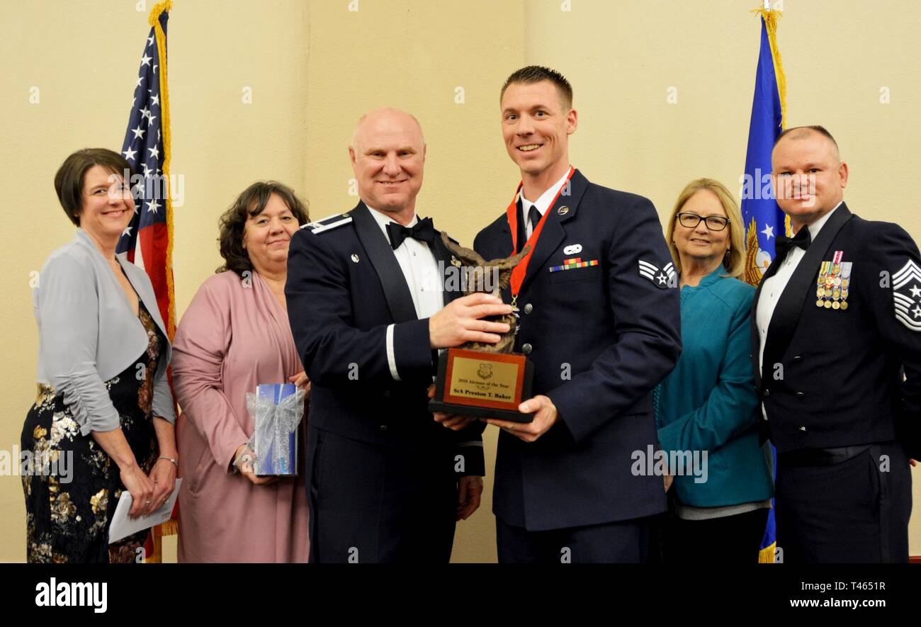 Col. Miles Heaslip, 507th Air Refueling Wing commander, and Chief ...