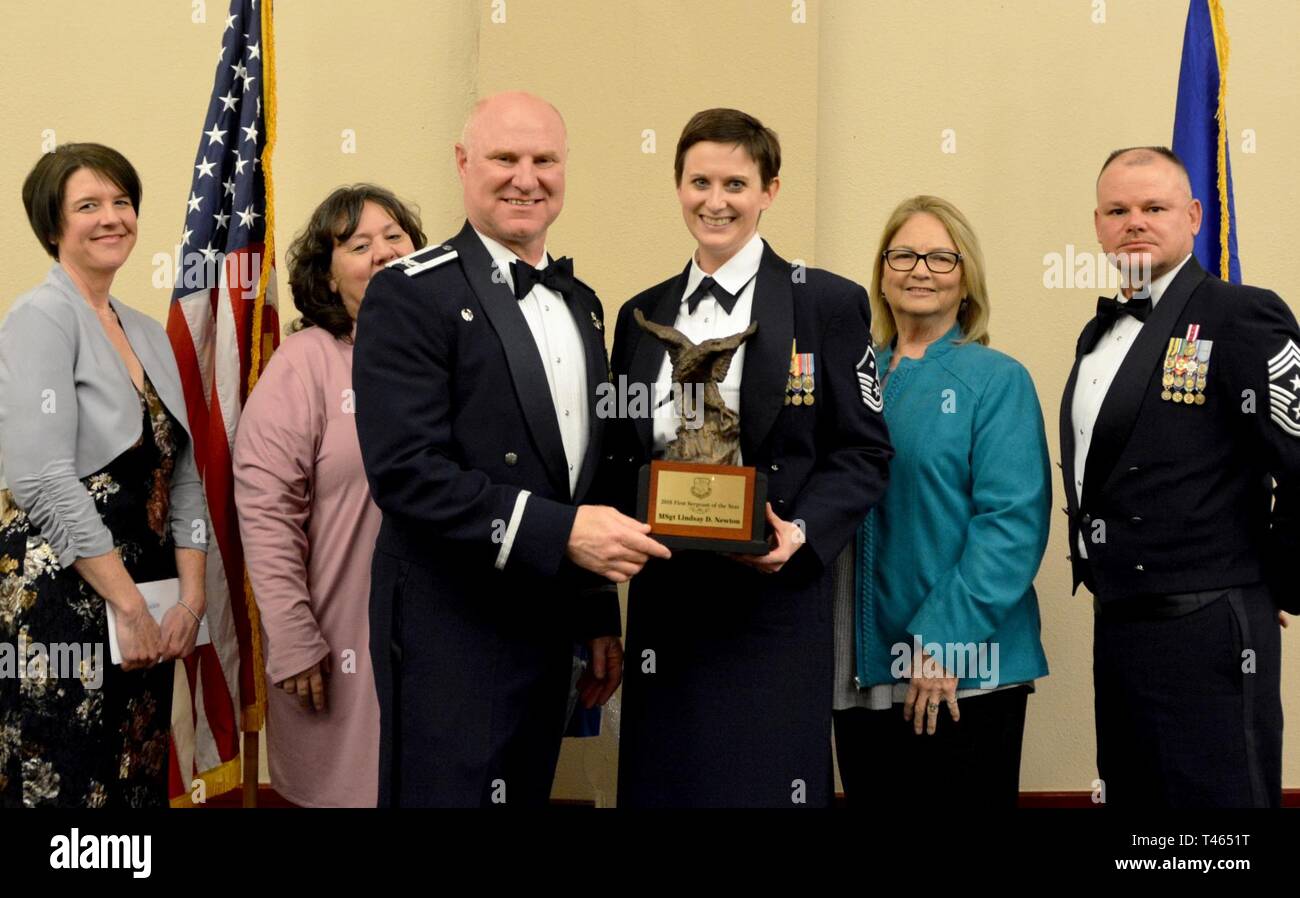 Col. Miles Heaslip, 507th Air Refueling Wing commander, and Chief ...