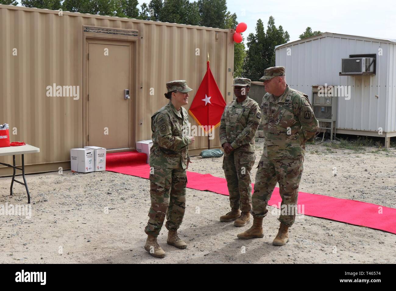 U.S. Army Brig. Gen. Nikki Griffin Olive, commanding general 335th ...