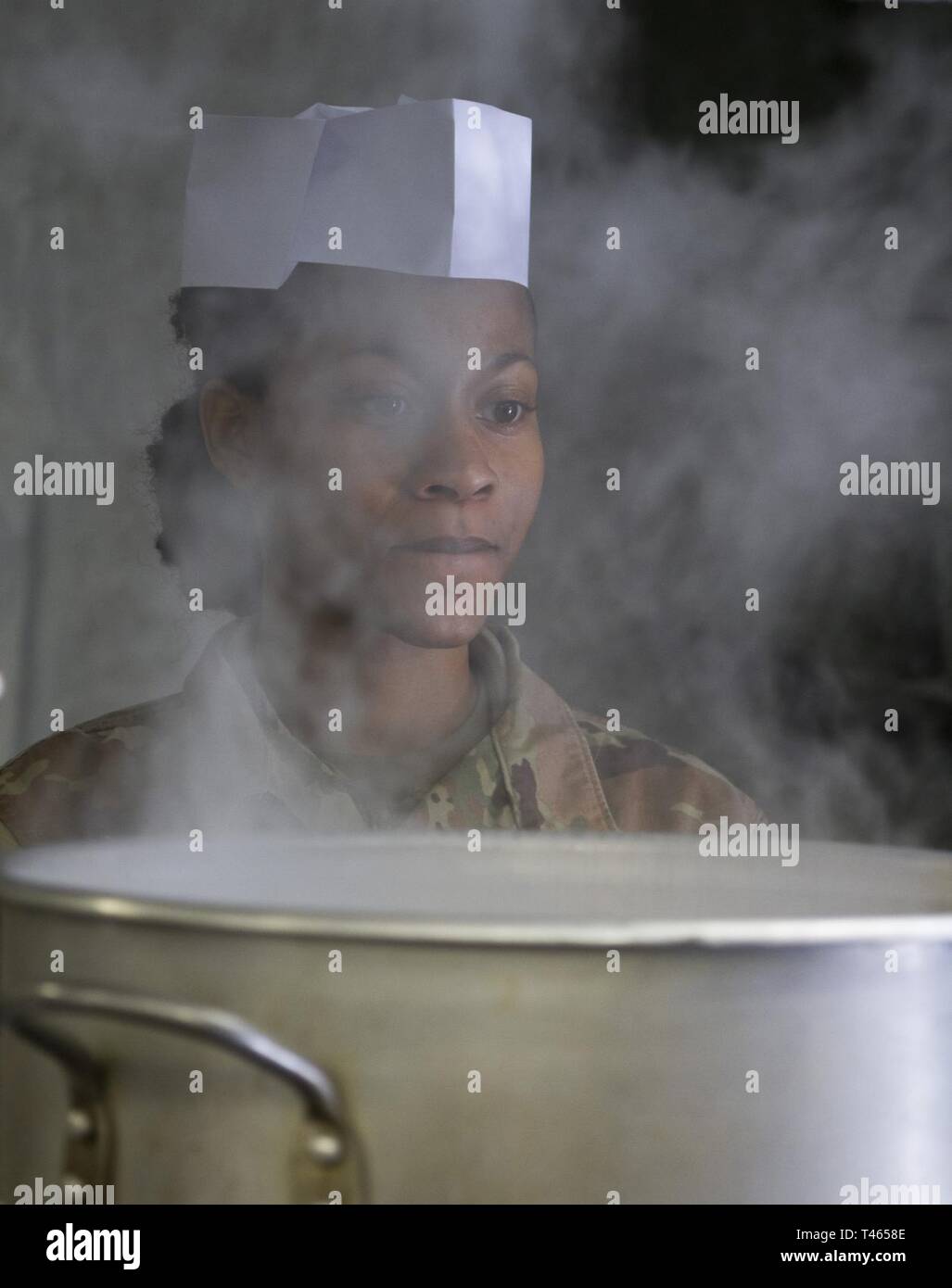 Alaska Army National Guard Pvt. Subria Standifer, a culinary specialist ...