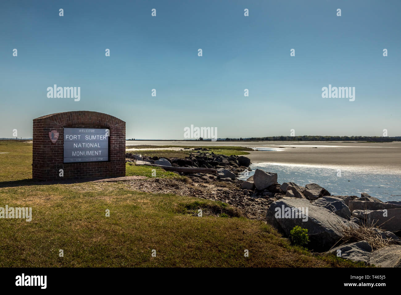 Ford Sumter National Monument Stock Photo - Alamy
