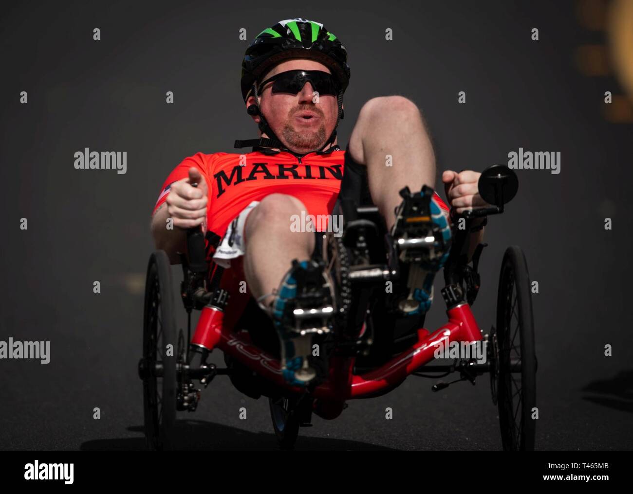 U.S. Marine Corps veteran Nathan McCormack participates in the 2019 ...