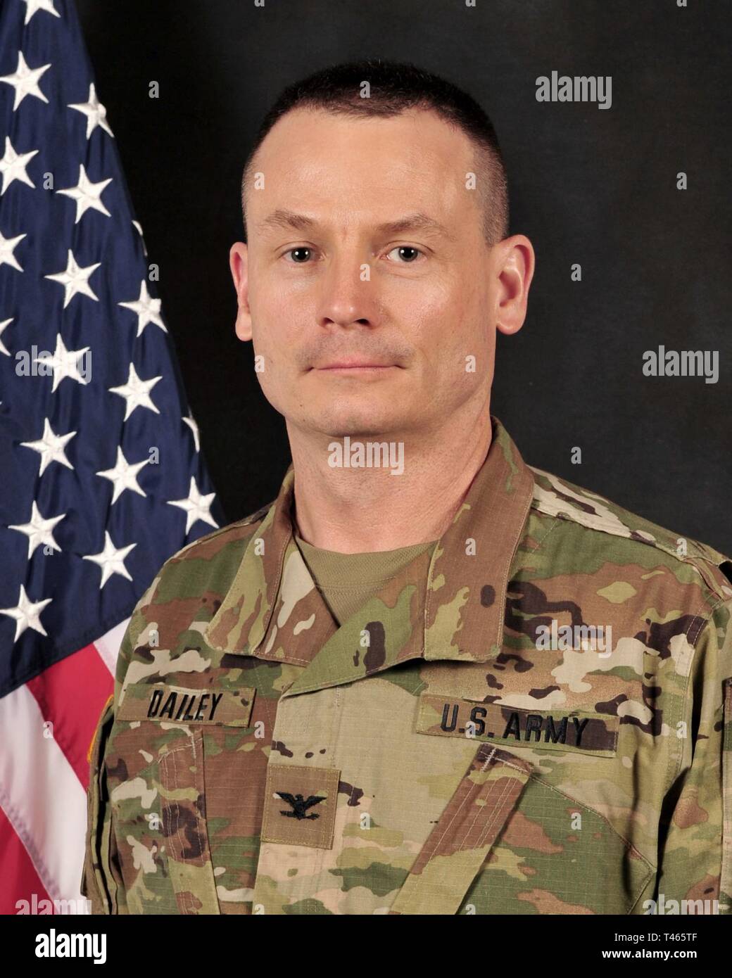 Col. David Dailey, commander of the 196th Maneuver Enhancement Brigade Stock Photo - Alamy