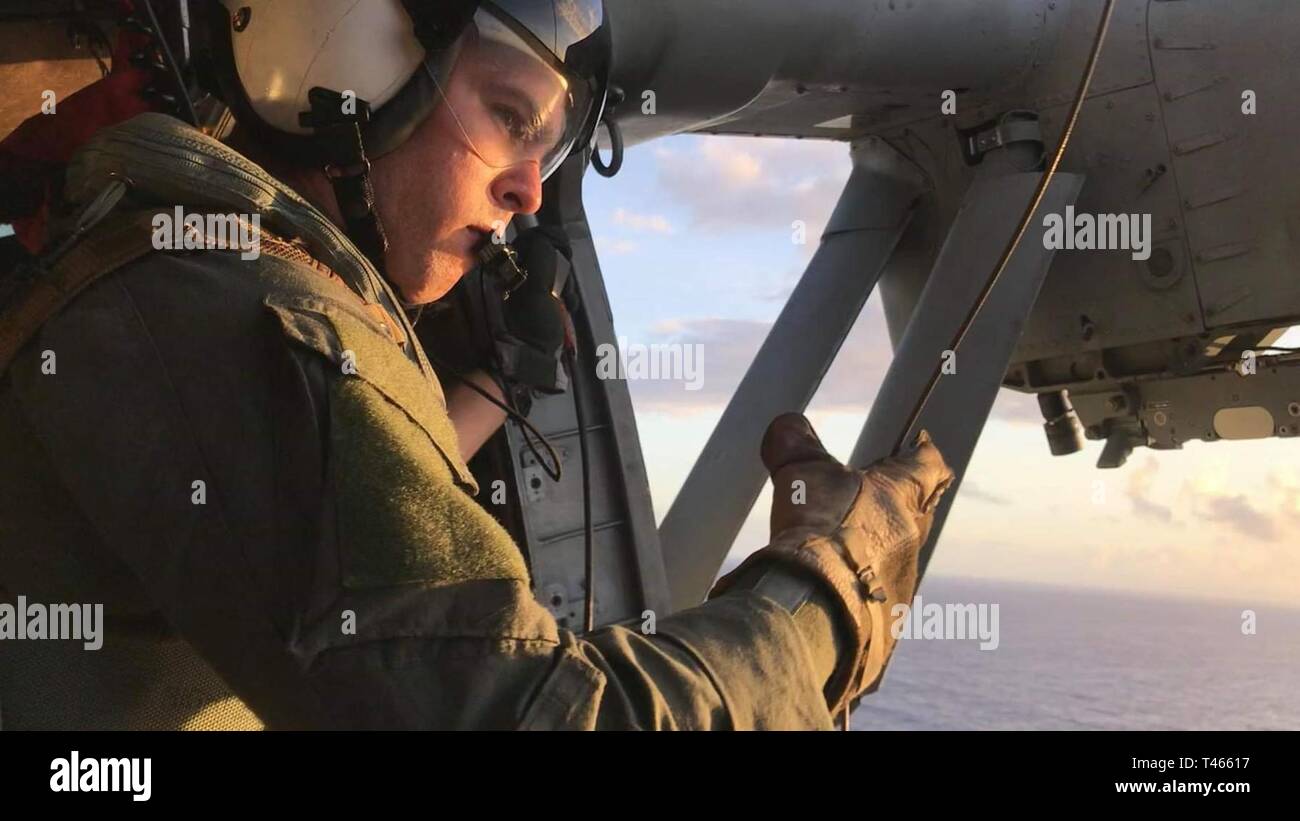 PACIFIC OCEAN (Mar. 04, 2019) Naval Aircrewman (Helicopter) 2nd Class ...