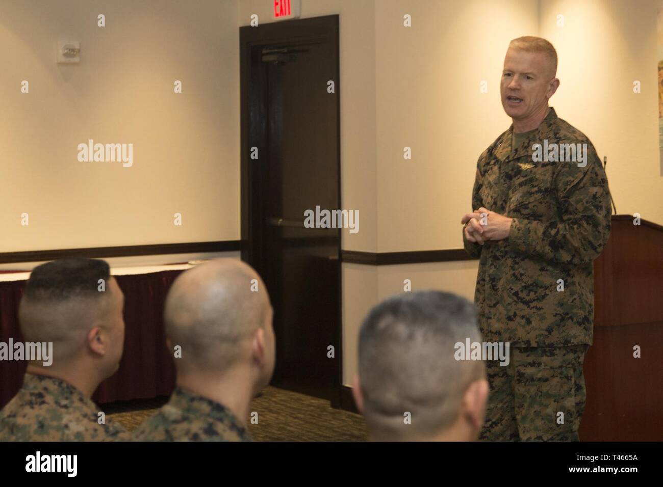 U.S. Marine Corps Brig. Gen. Paul Rock Jr., commanding general of ...