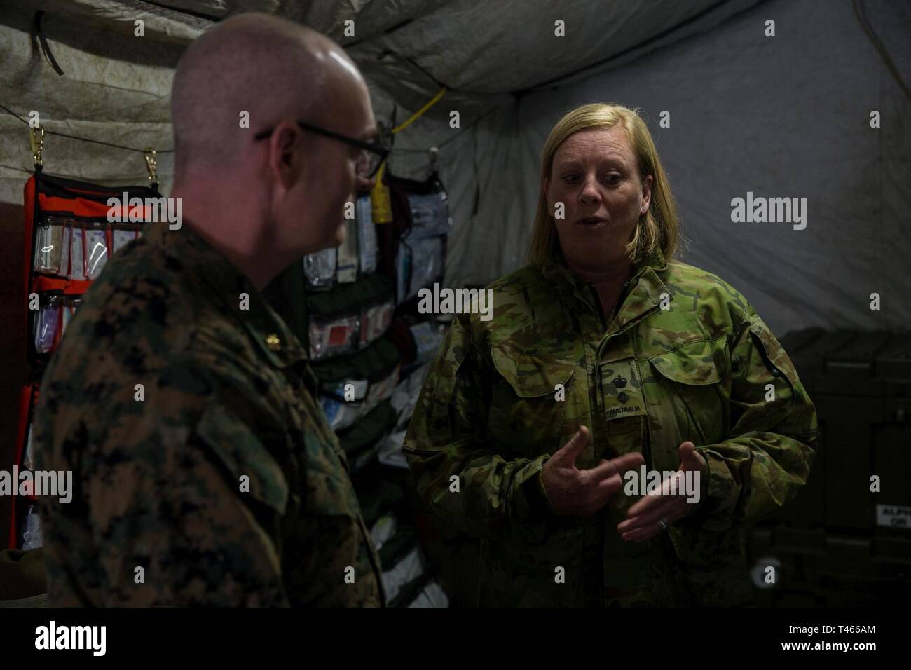 U.S. Navy Lt. Cmdr. Paul Michel with 2nd Medical Bn., 2nd Marine ...