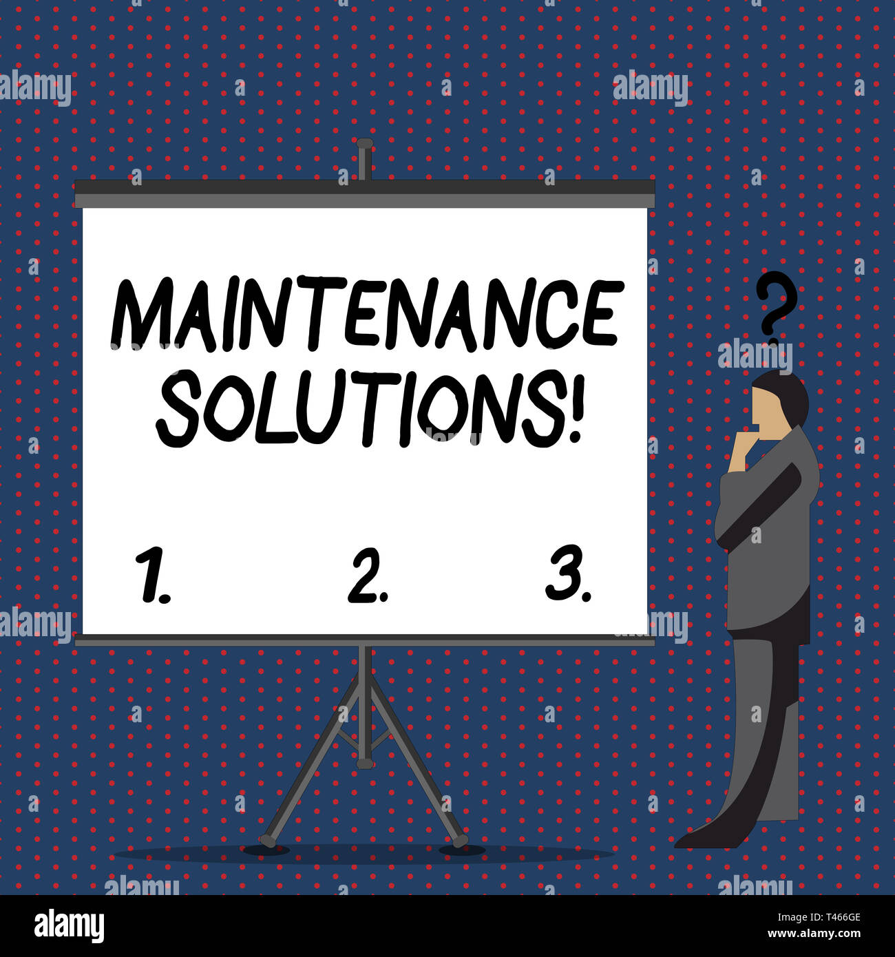 Text sign showing Maintenance Solutions. Business photo text service ...