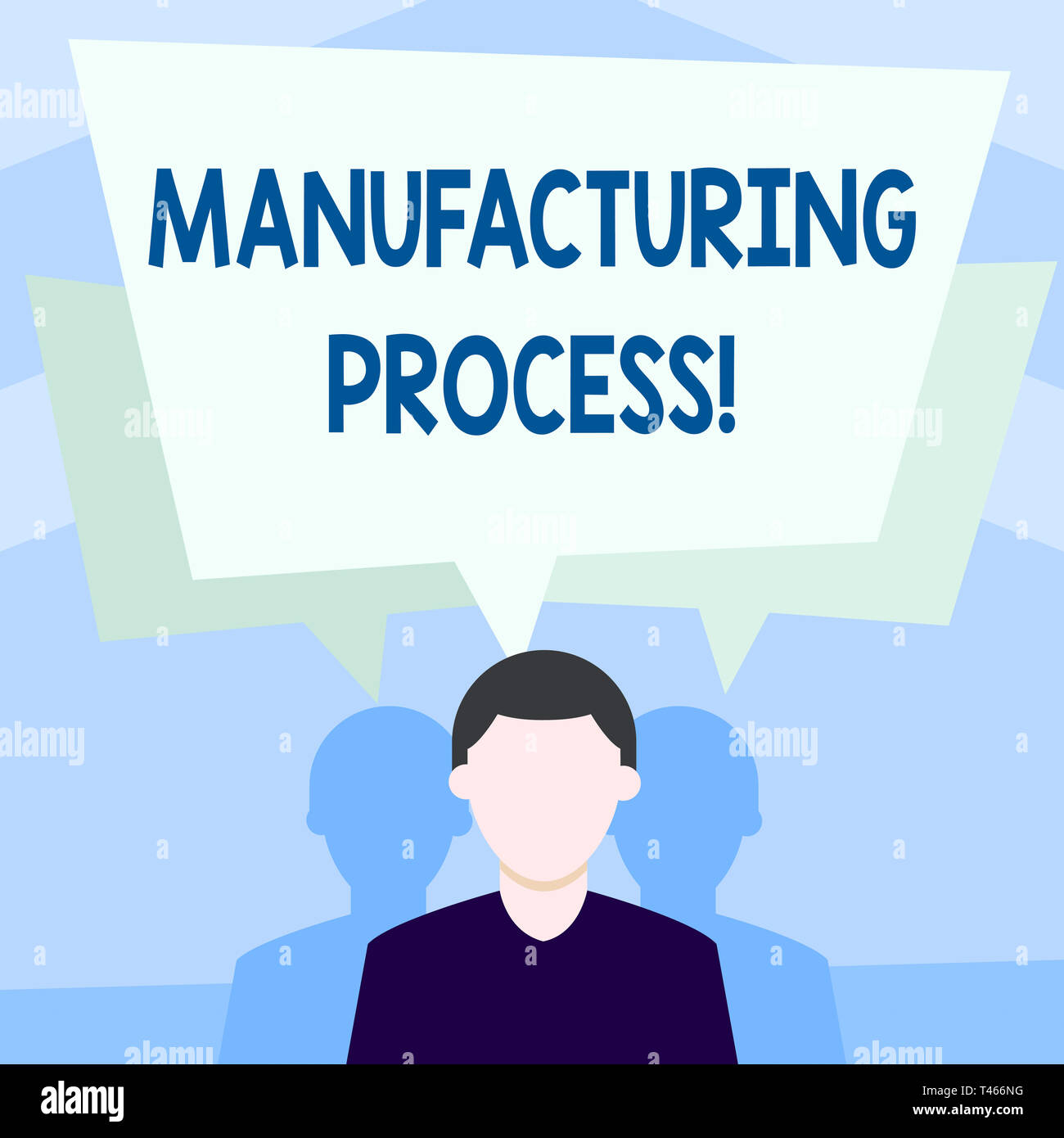 Writing note showing Manufacturing Process. Business concept for steps ...